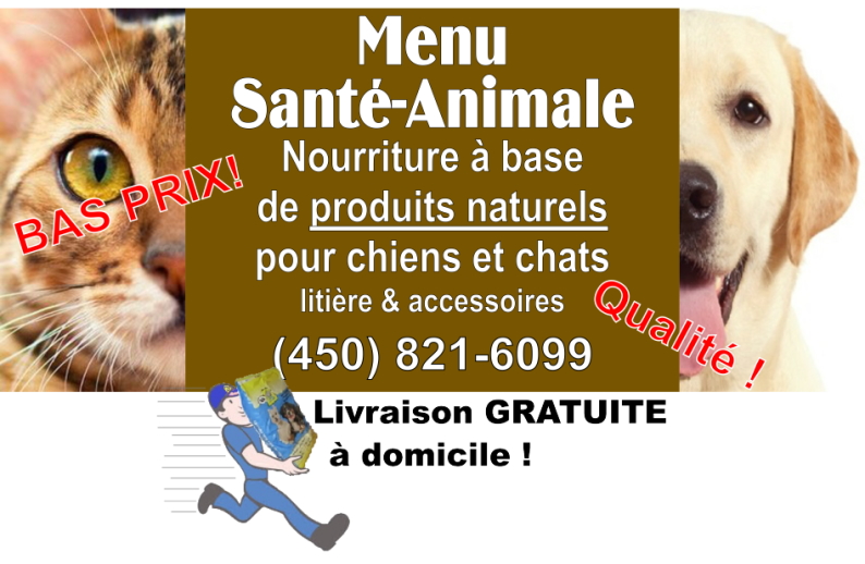 Menu Santé-Animale – Donnez le meilleur à votre animal de compagnie!